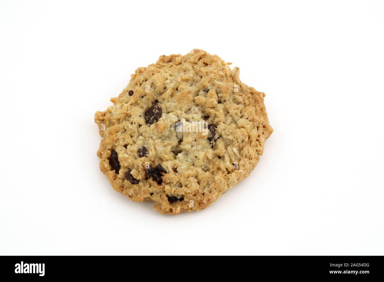 one cookie on white background Stock Photo - Alamy