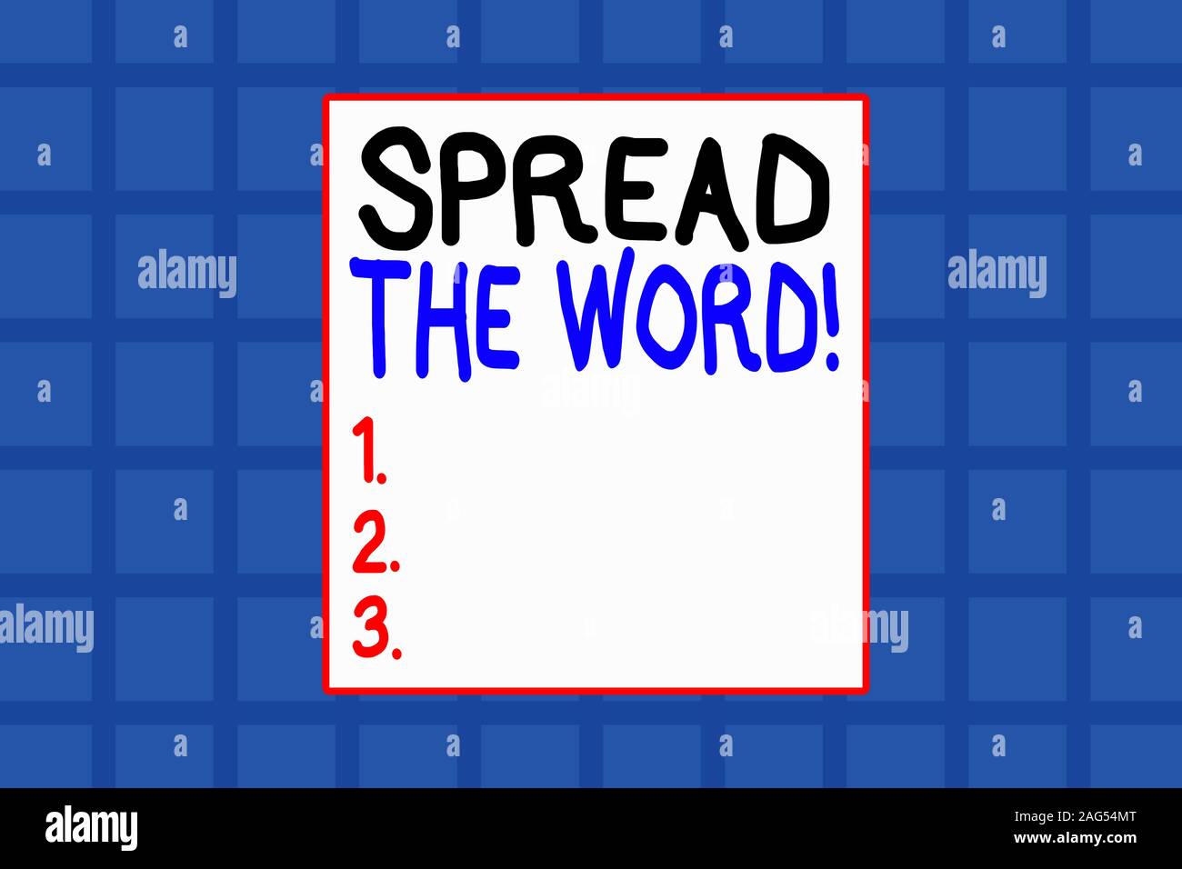 Conceptual hand writing showing Spread The Word. Concept meaning share ...