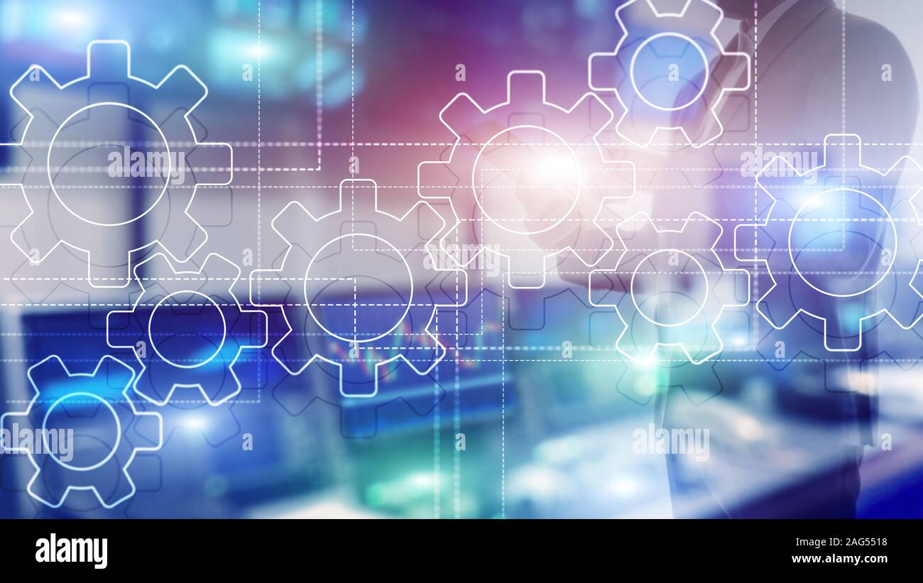 Gears mechanism, digital transformation, data integration and digital ...