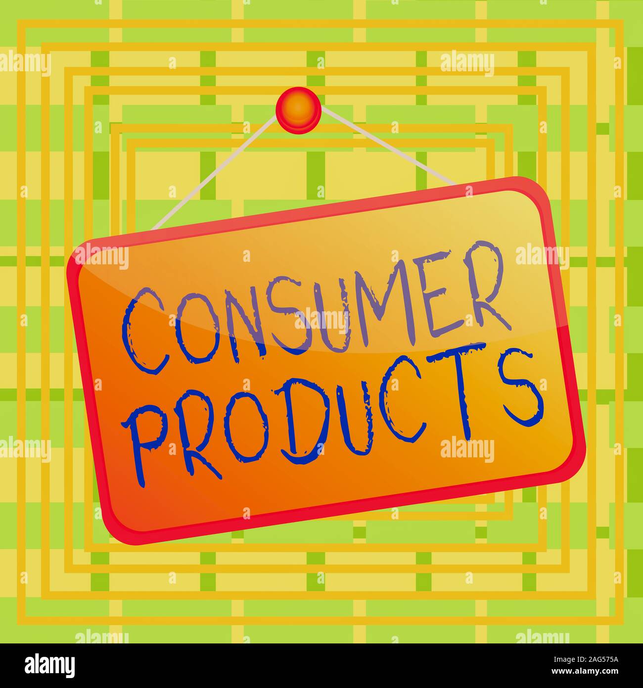 Text sign showing Consumer Products. Business photo showcasing goods ...