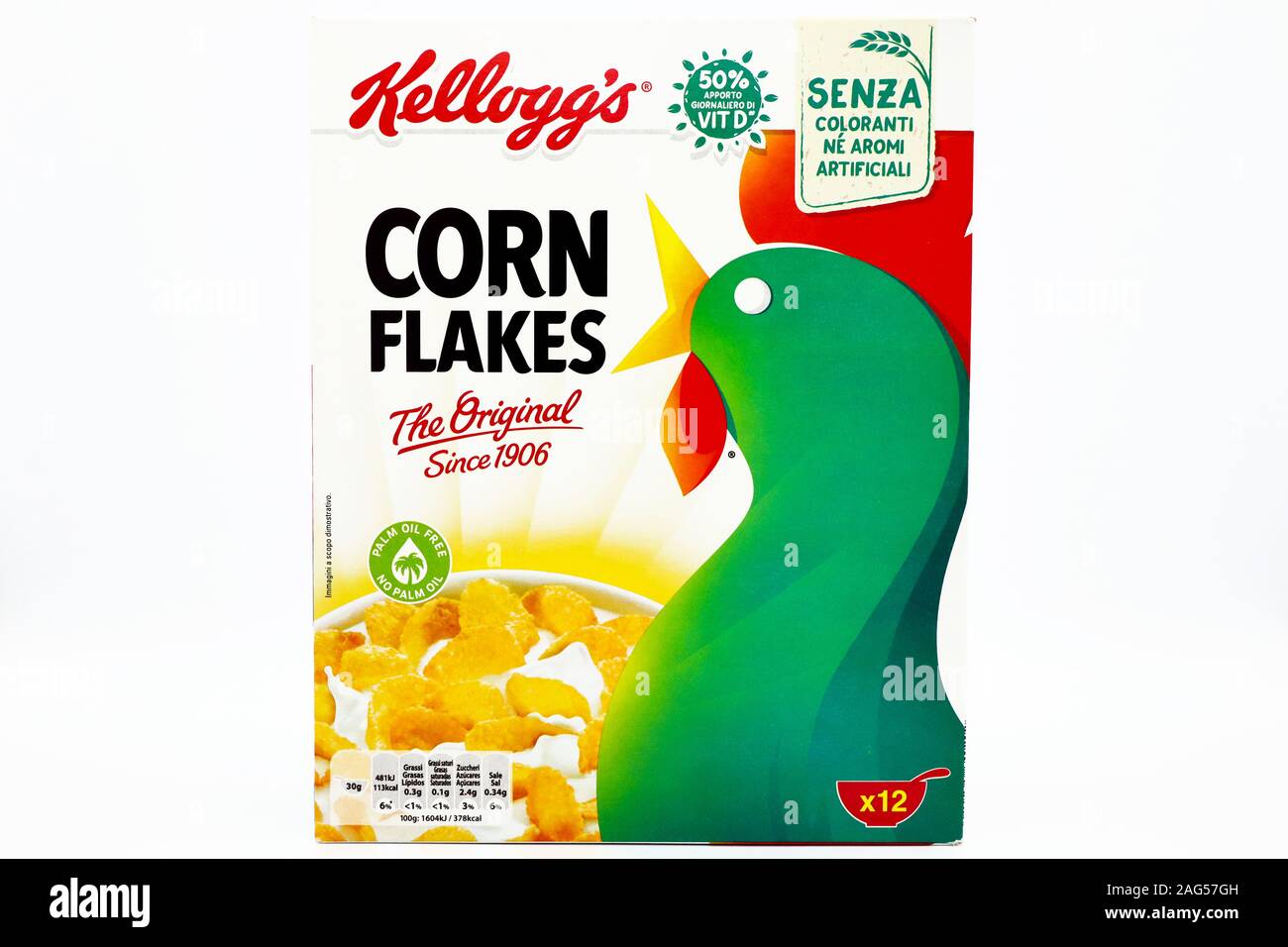 Corn Flakes Kellogg's box Stock Photo - Alamy