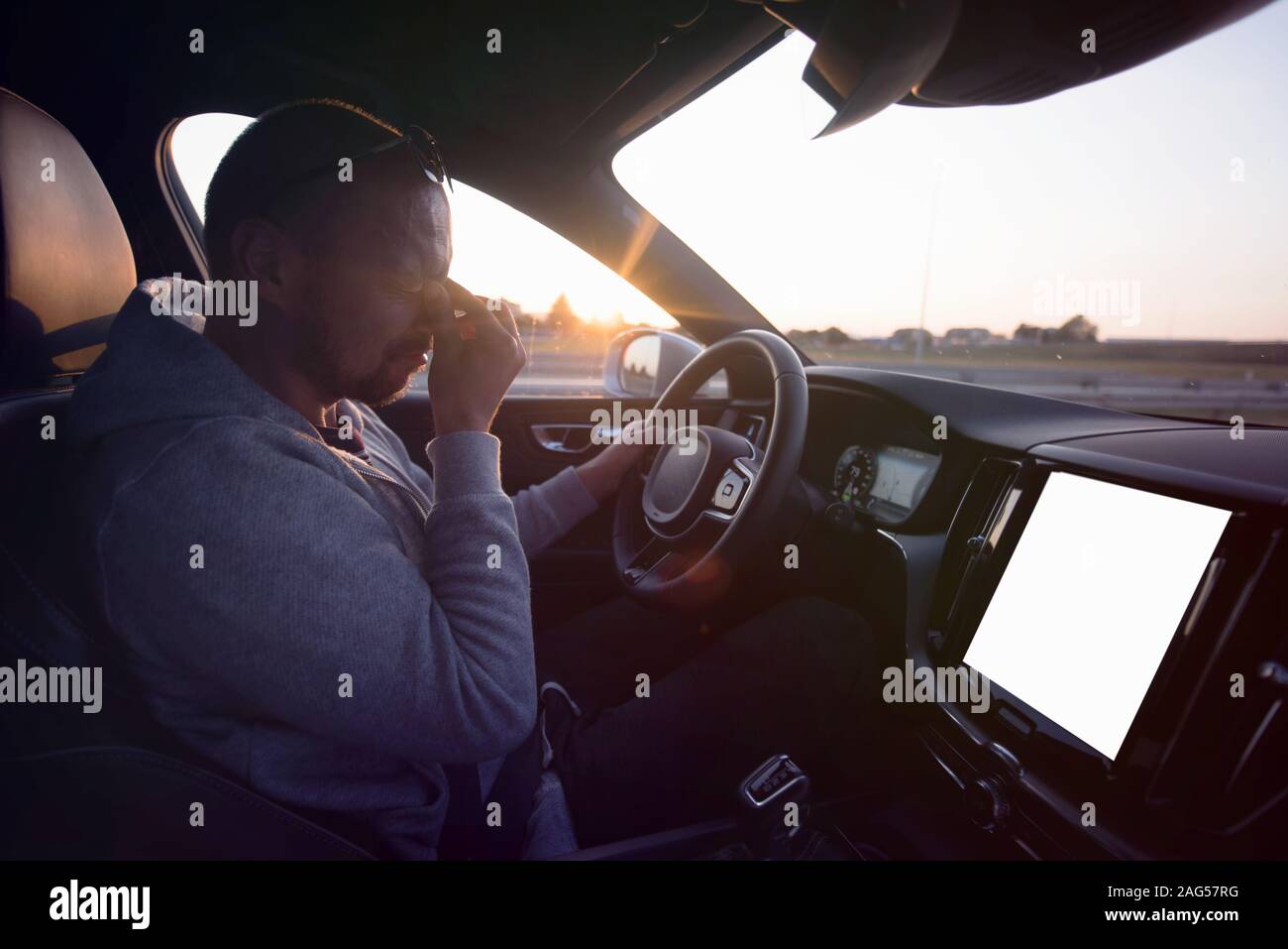 Falling asleep drive hi-res stock photography and images - Alamy