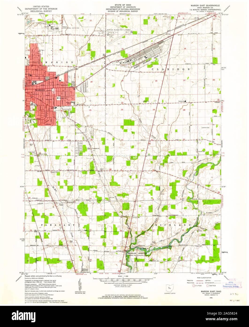 Marion ohio map hi-res stock photography and images - Alamy