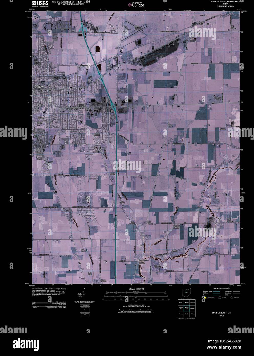 Marion ohio map hi-res stock photography and images - Alamy