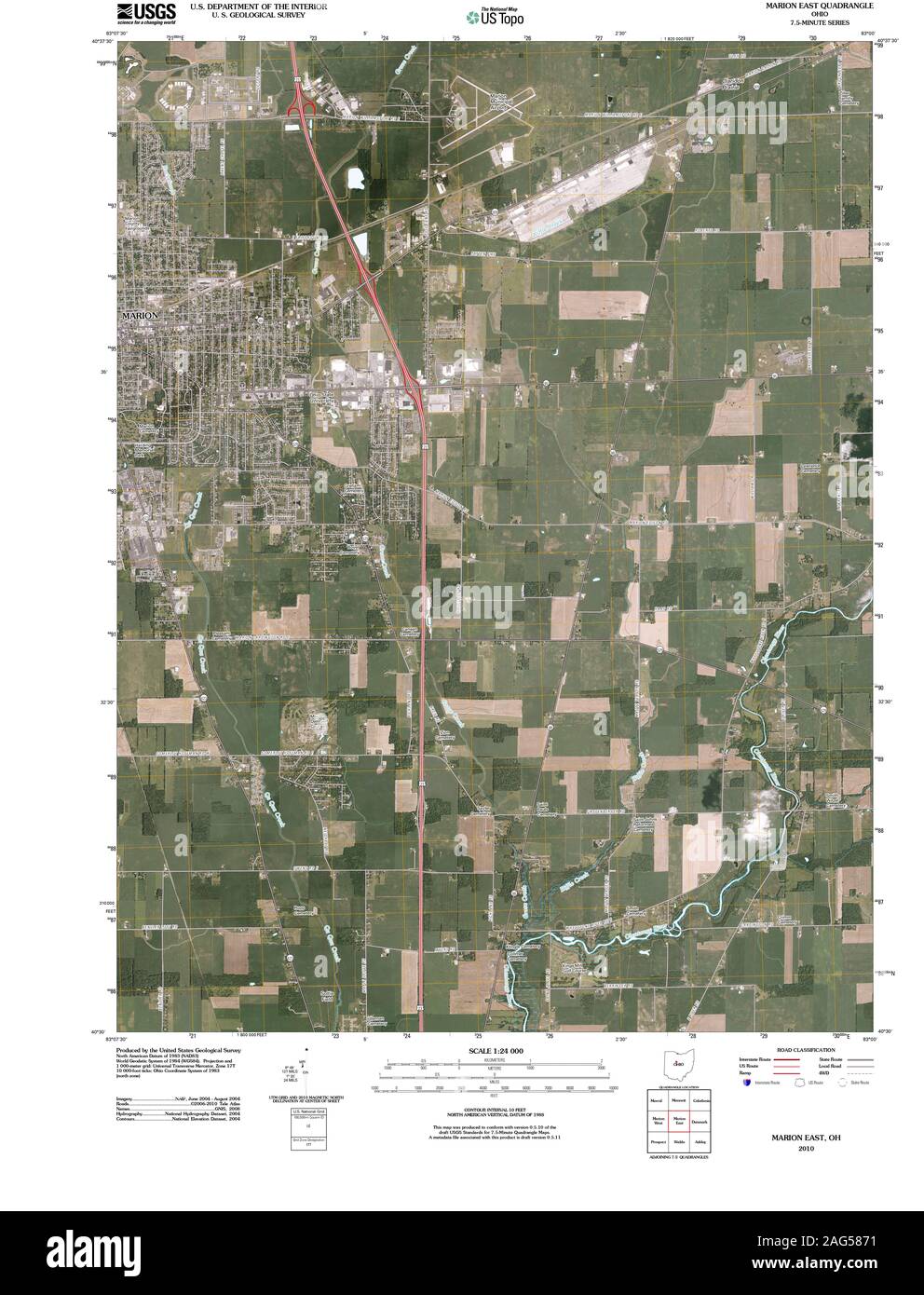 Marion ohio map hi-res stock photography and images - Alamy