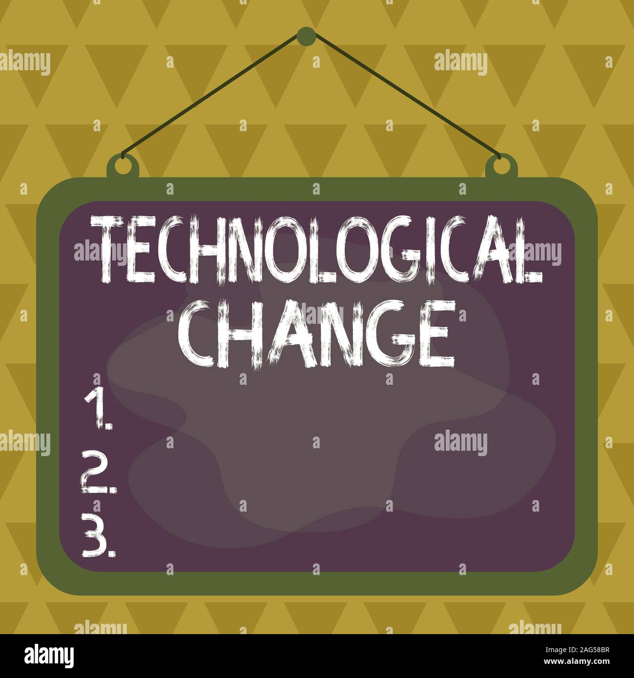 Text sign showing Technological Change. Business photo showcasing ...