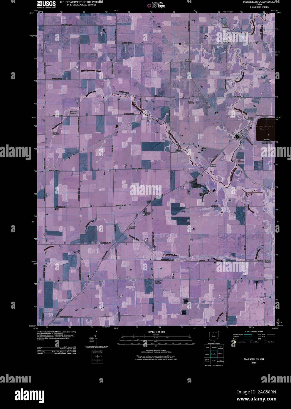 Map of marseilles ohio hi-res stock photography and images - Alamy