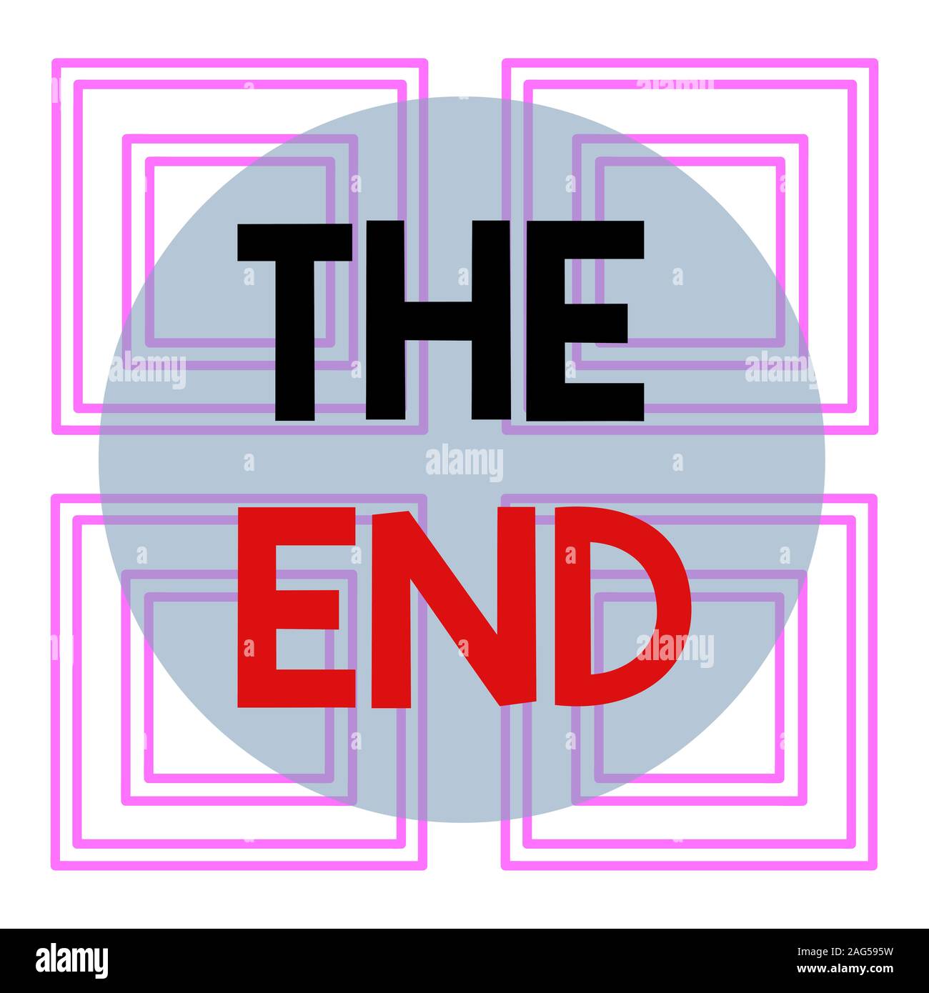 Conceptual hand writing showing The End. Concept meaning Final part of ...