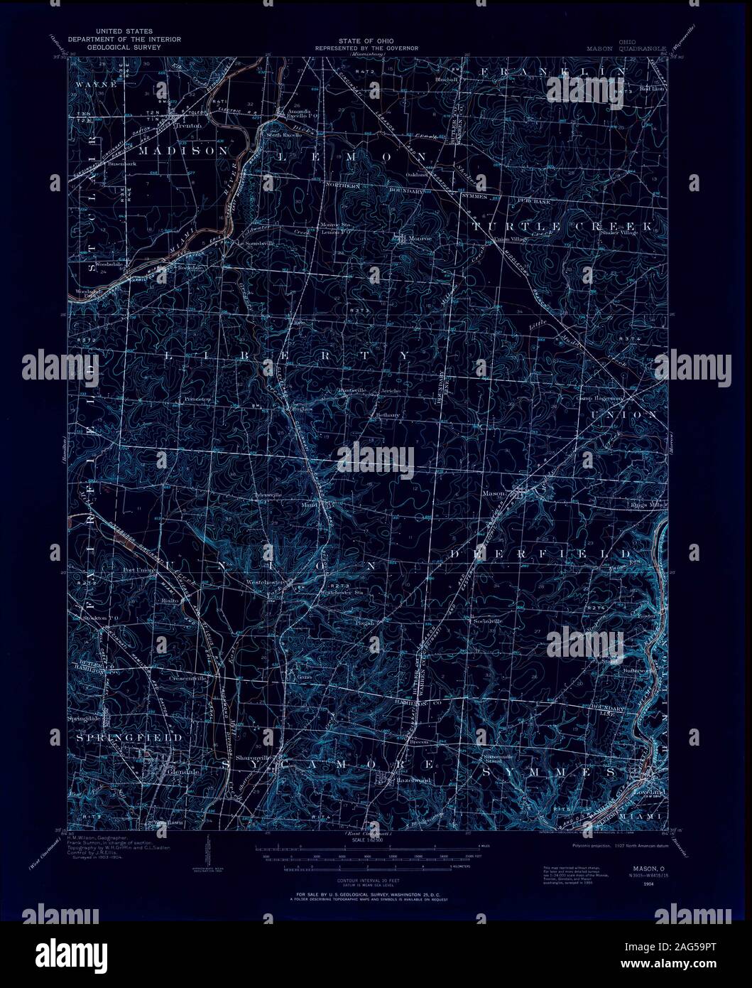 Mason ohio map hi-res stock photography and images - Alamy