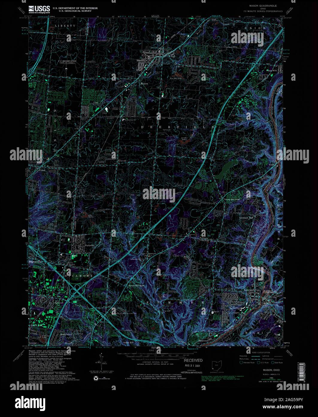 Mason ohio map hi-res stock photography and images - Alamy