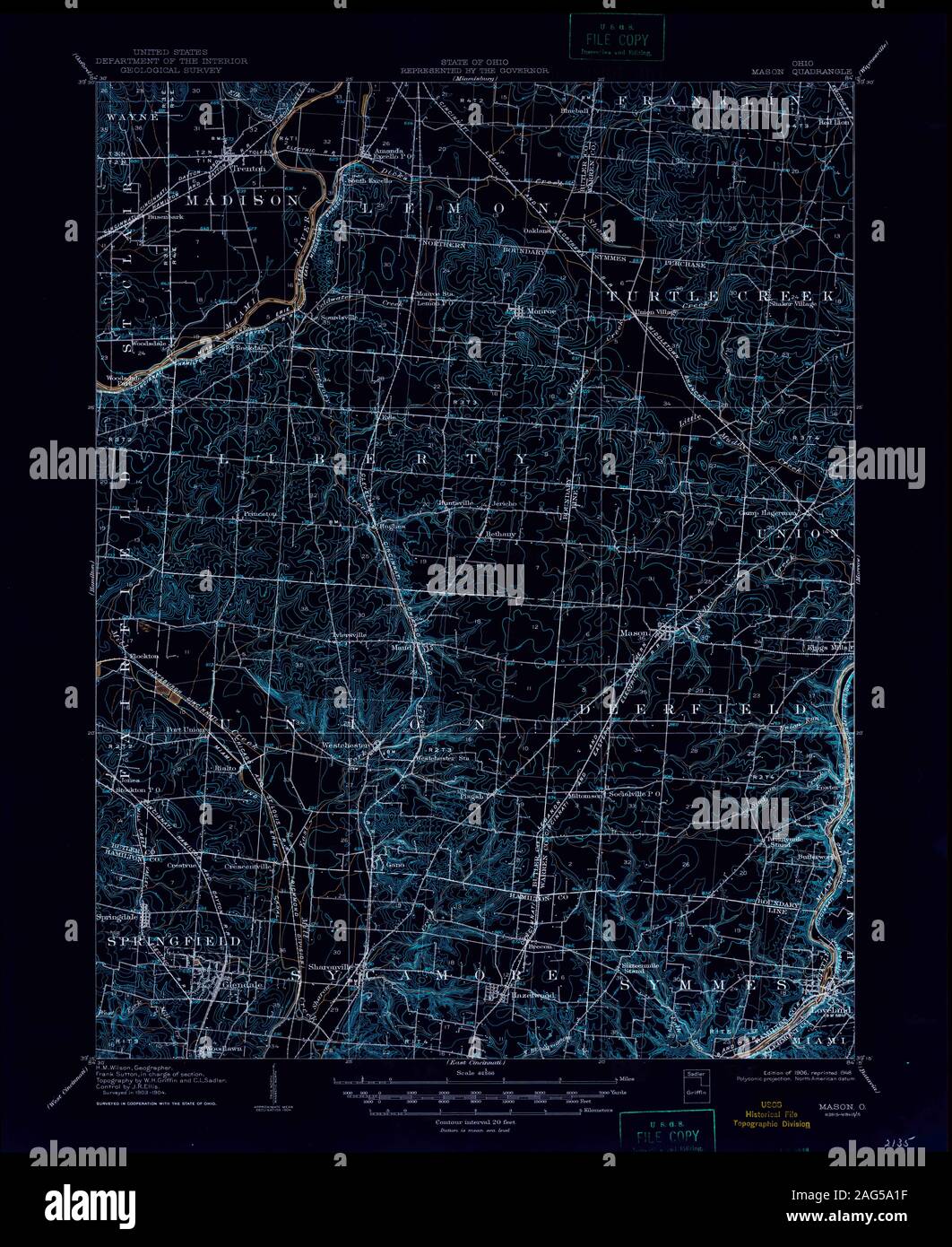 Mason ohio map hi-res stock photography and images - Alamy