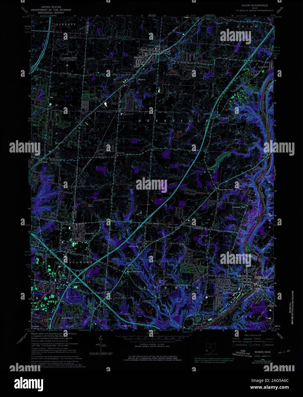 Mason ohio map hi-res stock photography and images - Alamy