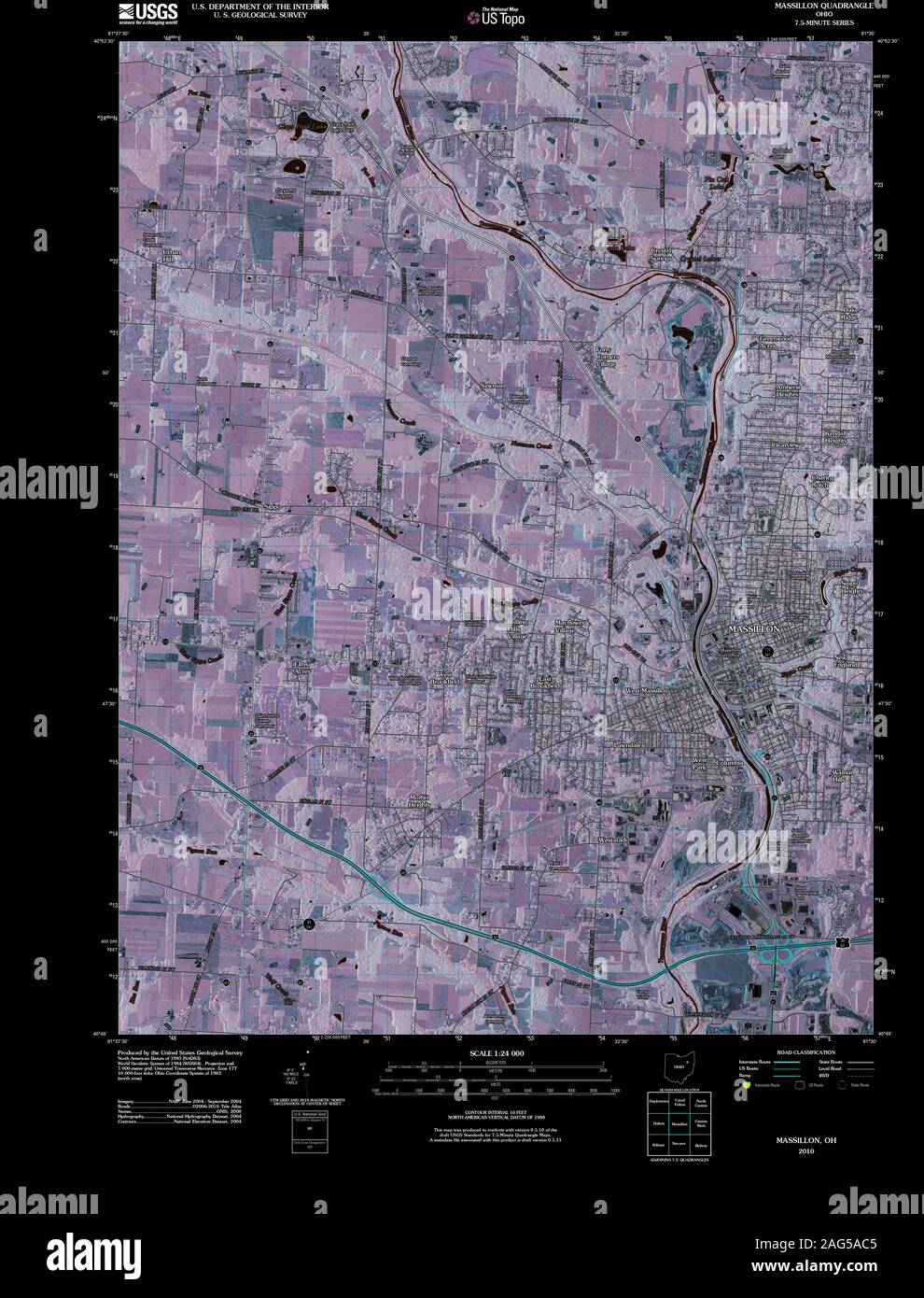 Massillon map hi-res stock photography and images - Alamy