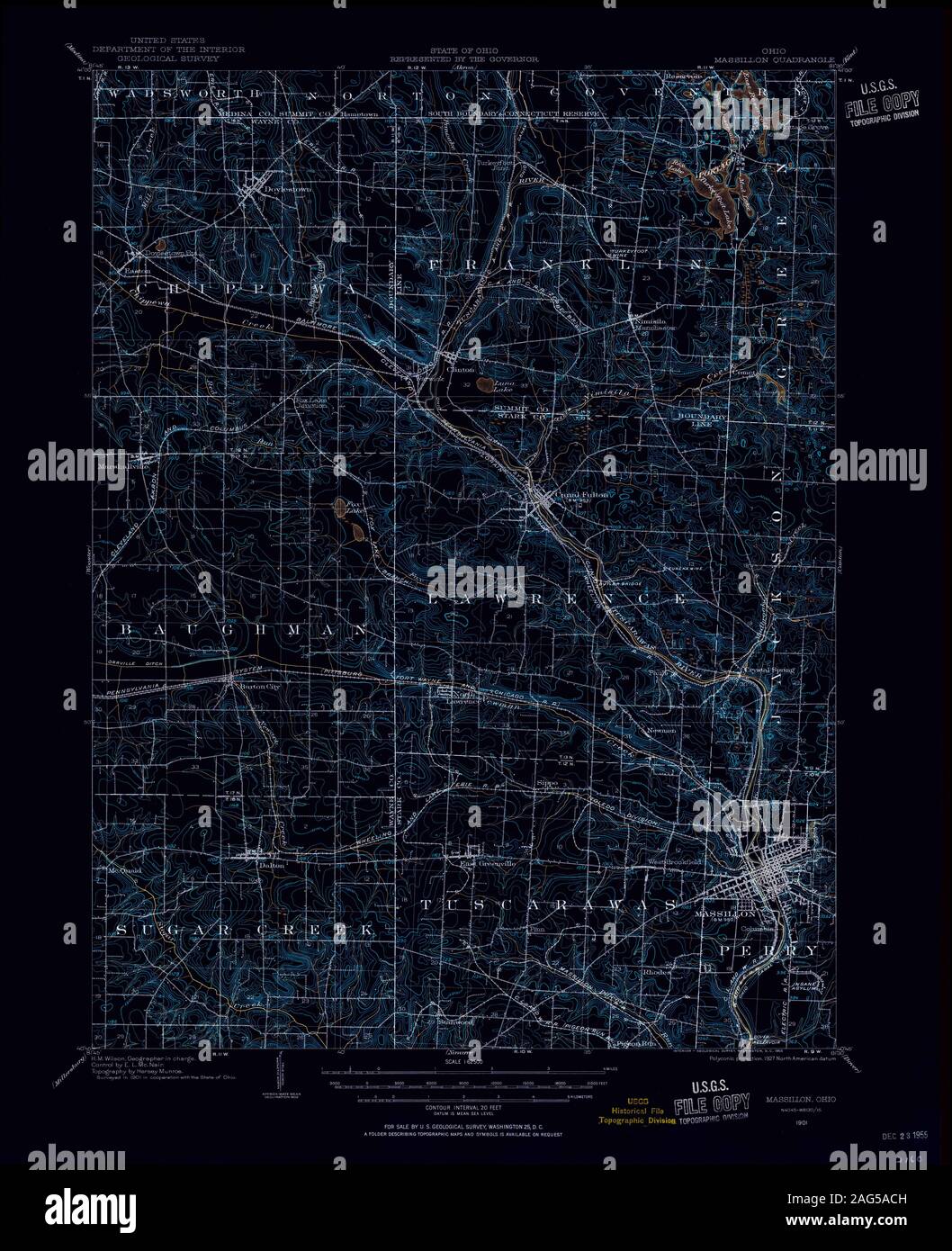 Massillon ohio map hi-res stock photography and images - Alamy