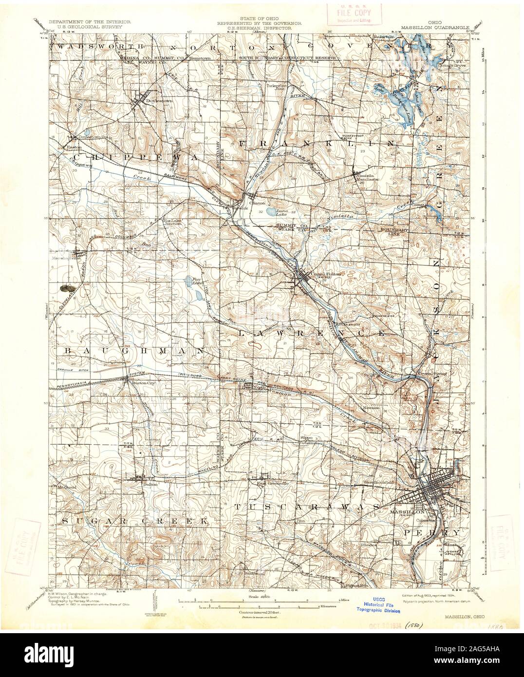 Massillon map hi-res stock photography and images - Alamy