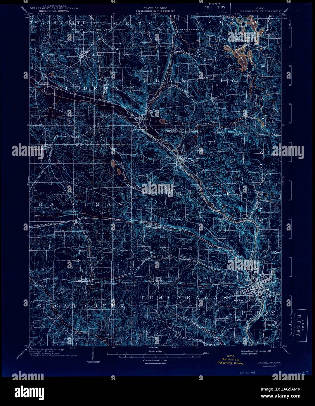 Massillon ohio map hi-res stock photography and images - Alamy