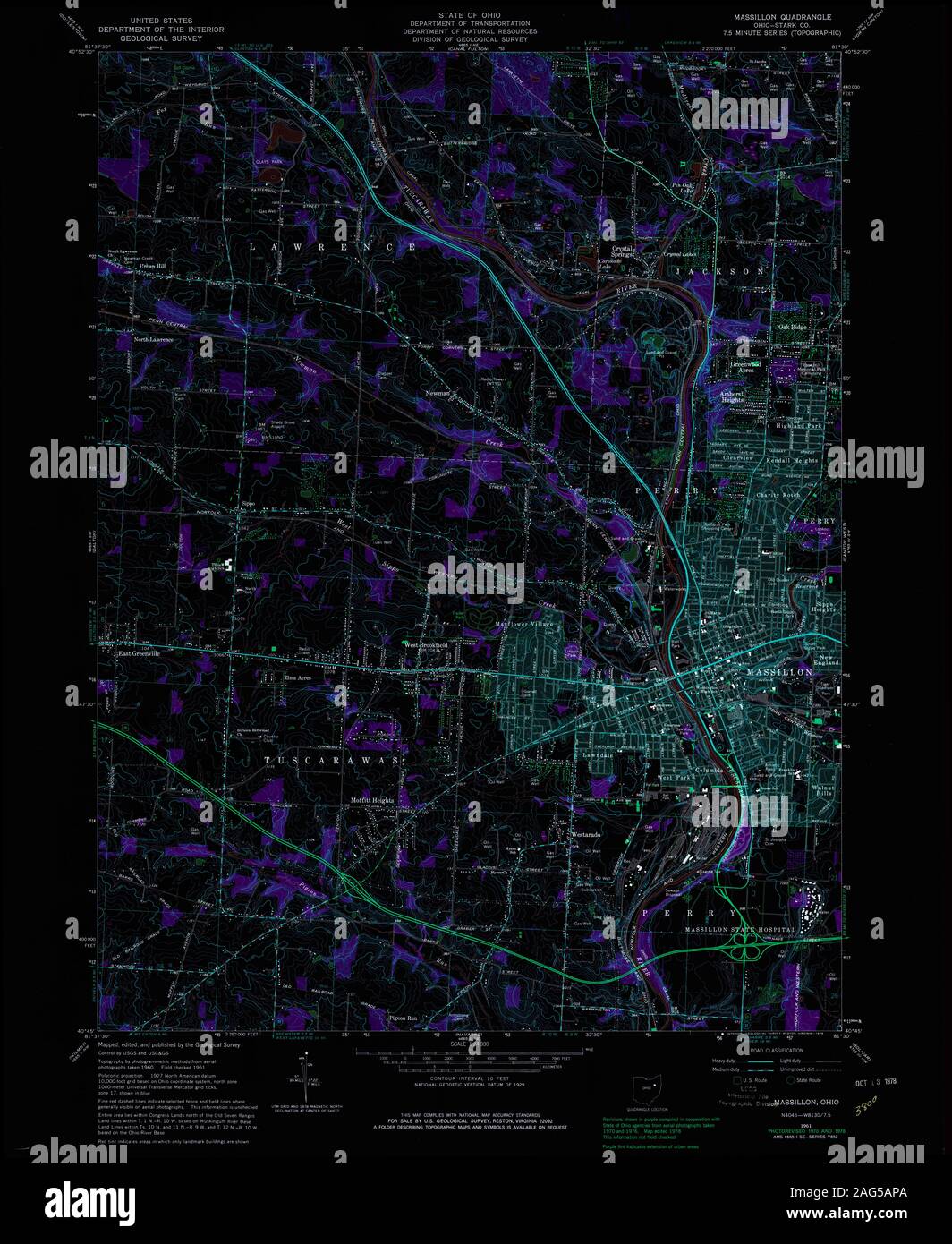 Massillon map hi-res stock photography and images - Alamy