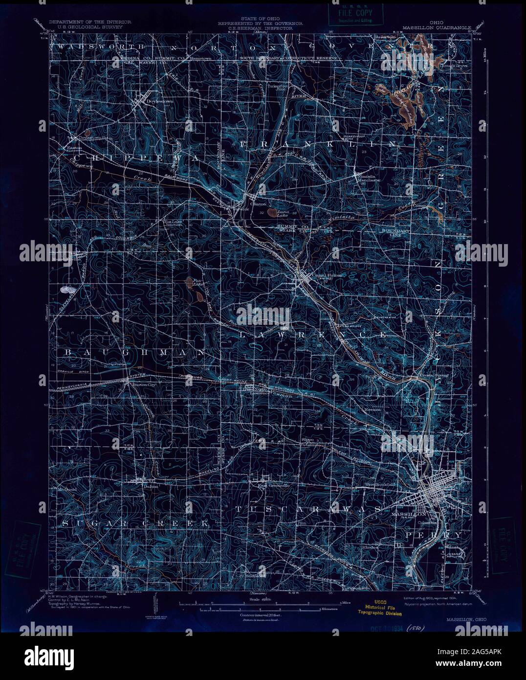 Massillon ohio map hi-res stock photography and images - Alamy