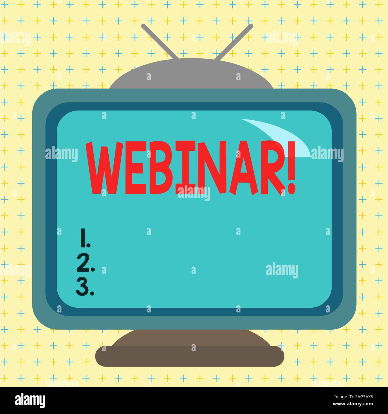 Text sign showing Webinar. Business photo text a seminar or other ...
