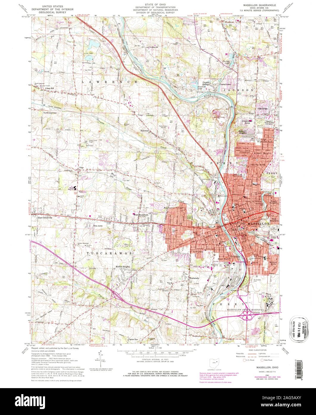 Massillon map hi-res stock photography and images - Alamy
