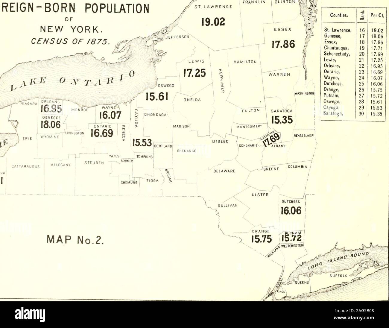 Map of cayuga ontario hi-res stock photography and images - Alamy