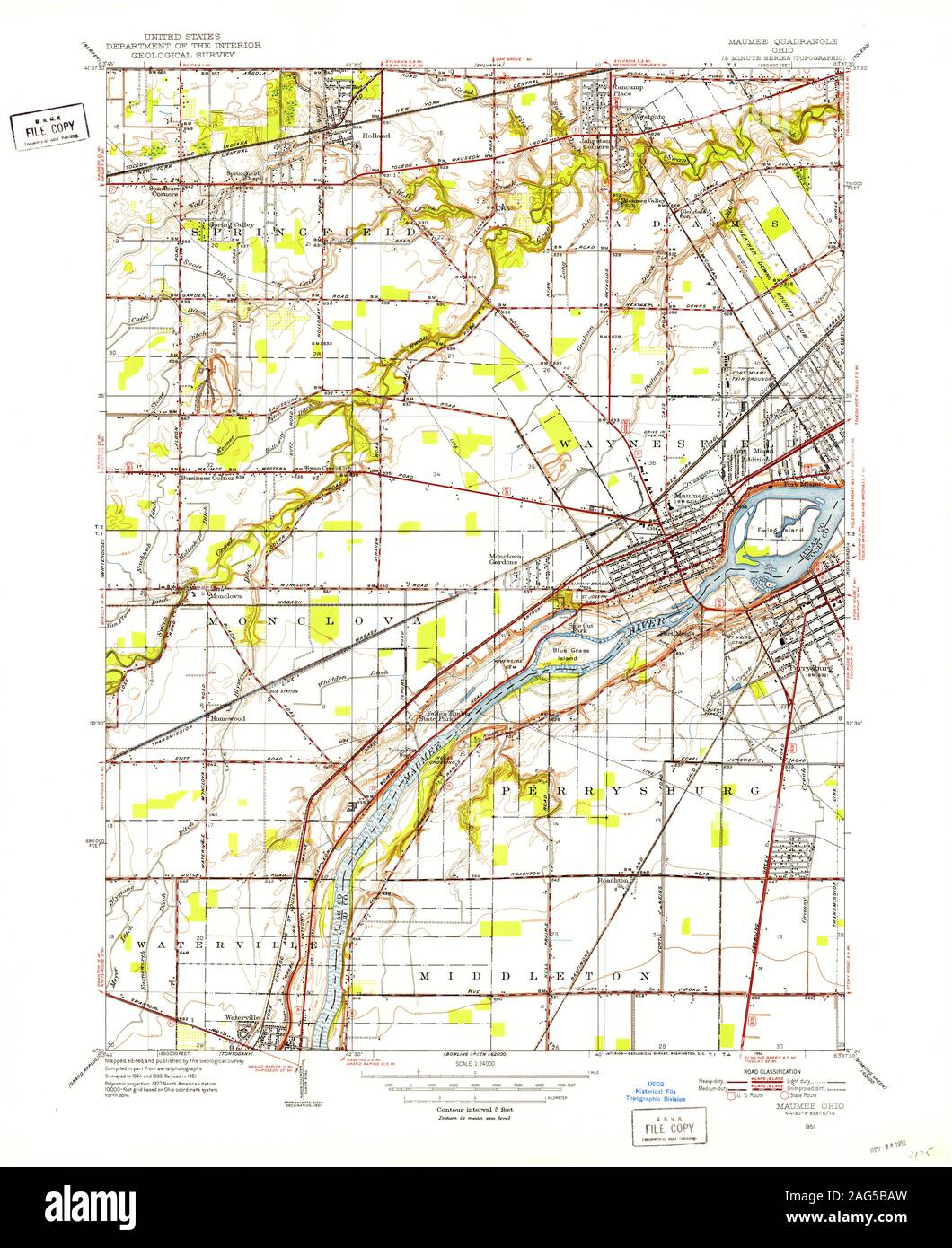 Maumee ohio map hi-res stock photography and images - Alamy