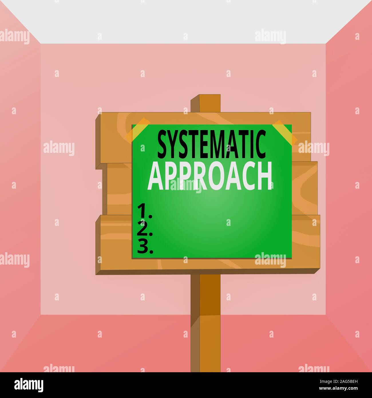 Conceptual hand writing showing Systematic Approach. Concept meaning A ...