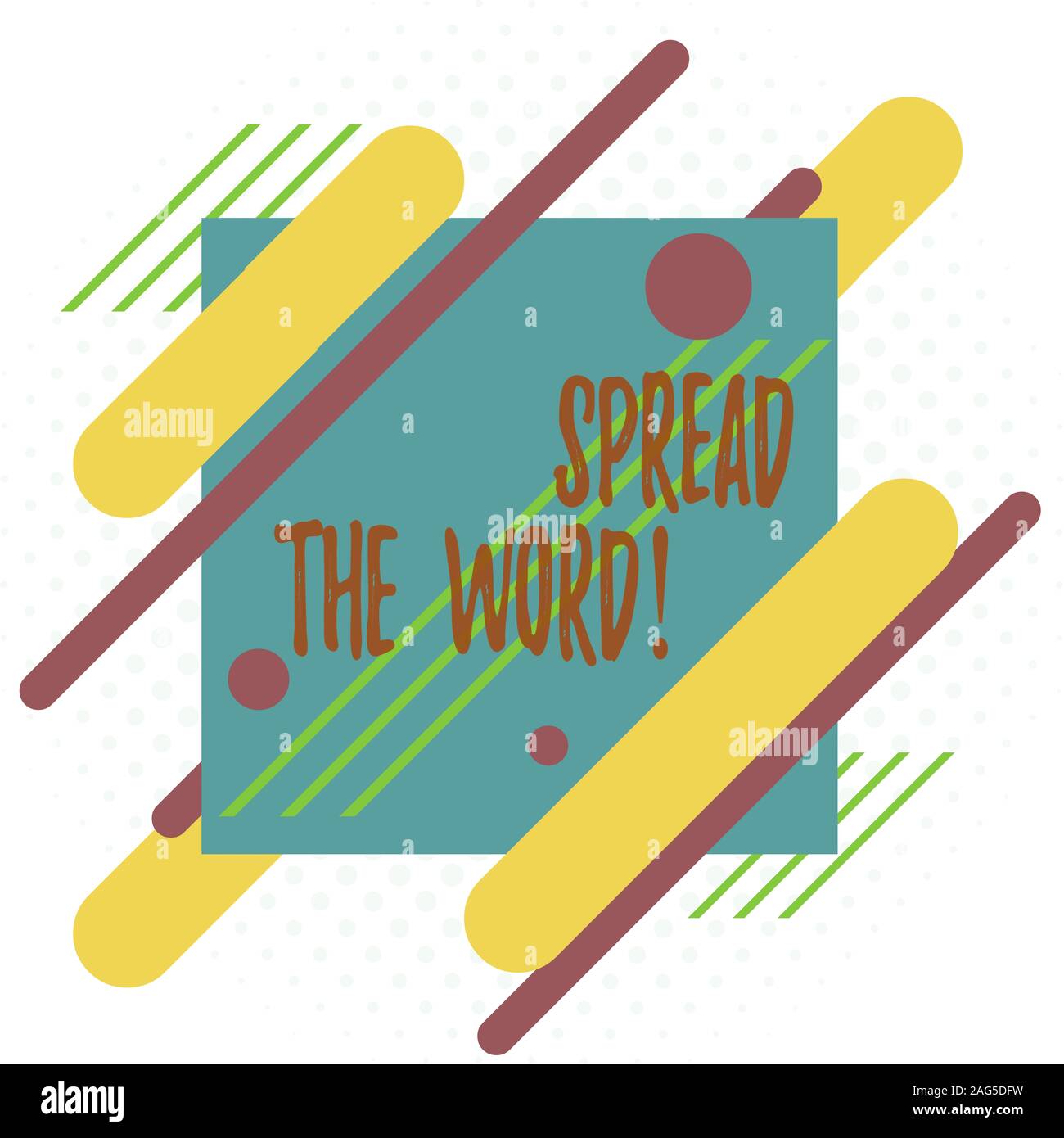 Word writing text Spread The Word. Business photo showcasing share the ...