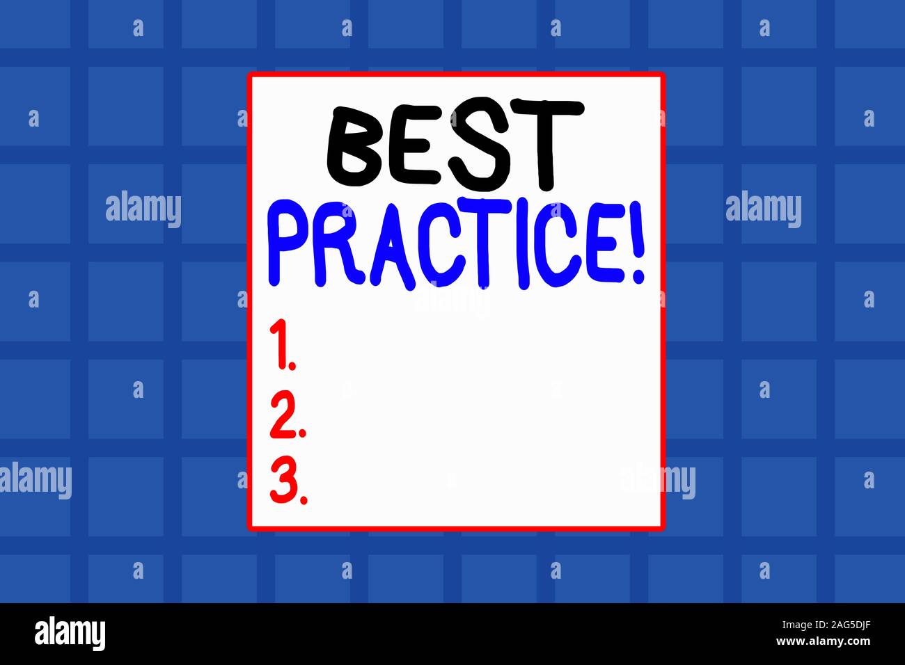 Conceptual hand writing showing Best Practice. Concept meaning ...