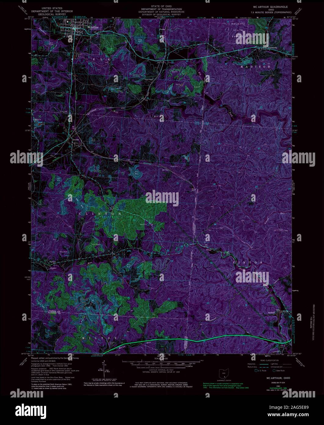 Mcarthur map hi-res stock photography and images - Alamy