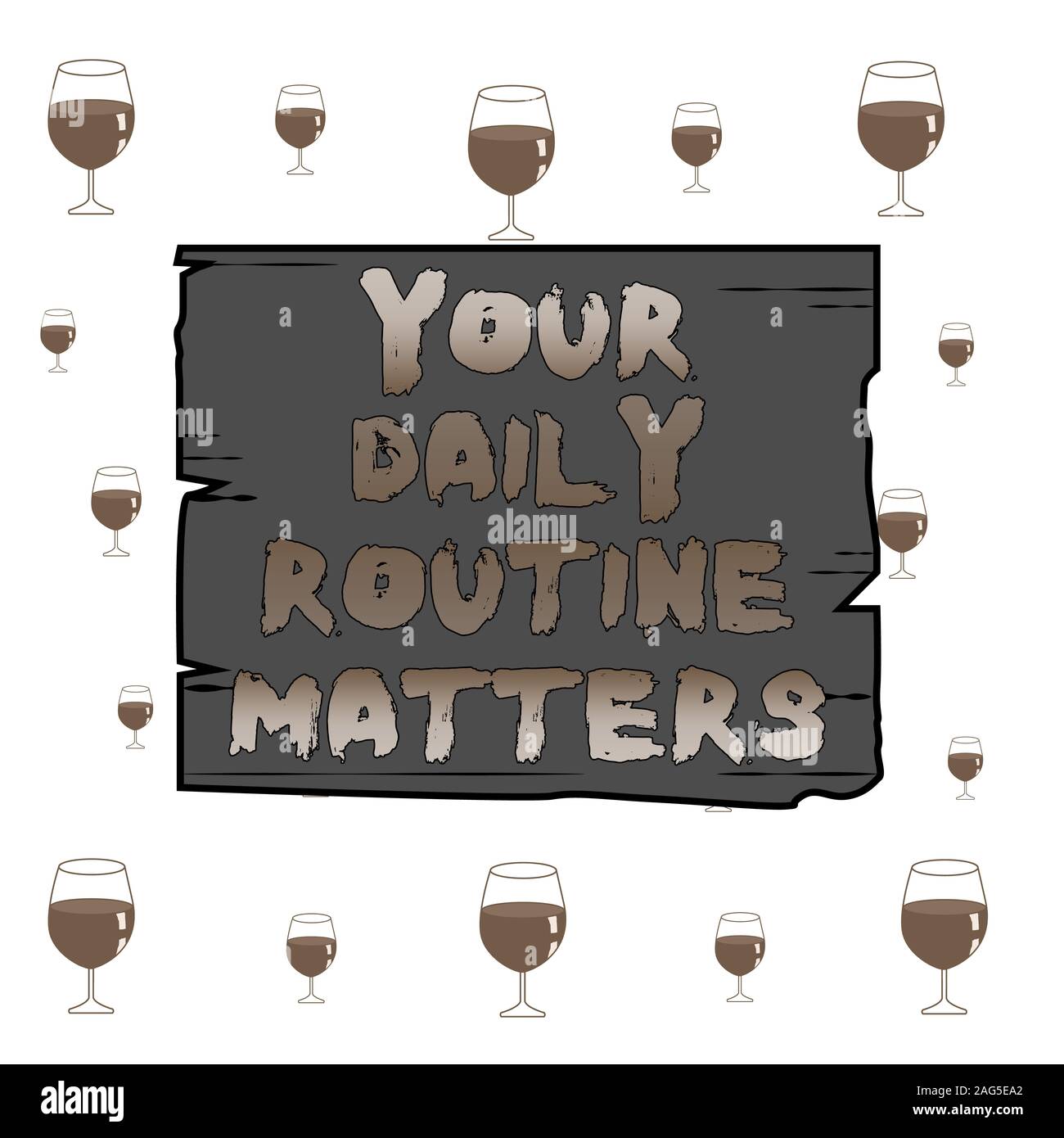 Your daily routine matters Cut Out Stock Images & Pictures - Alamy