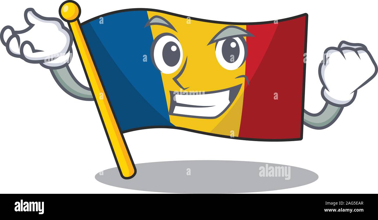 Happy confident Successful flag chad Scroll cartoon character style ...