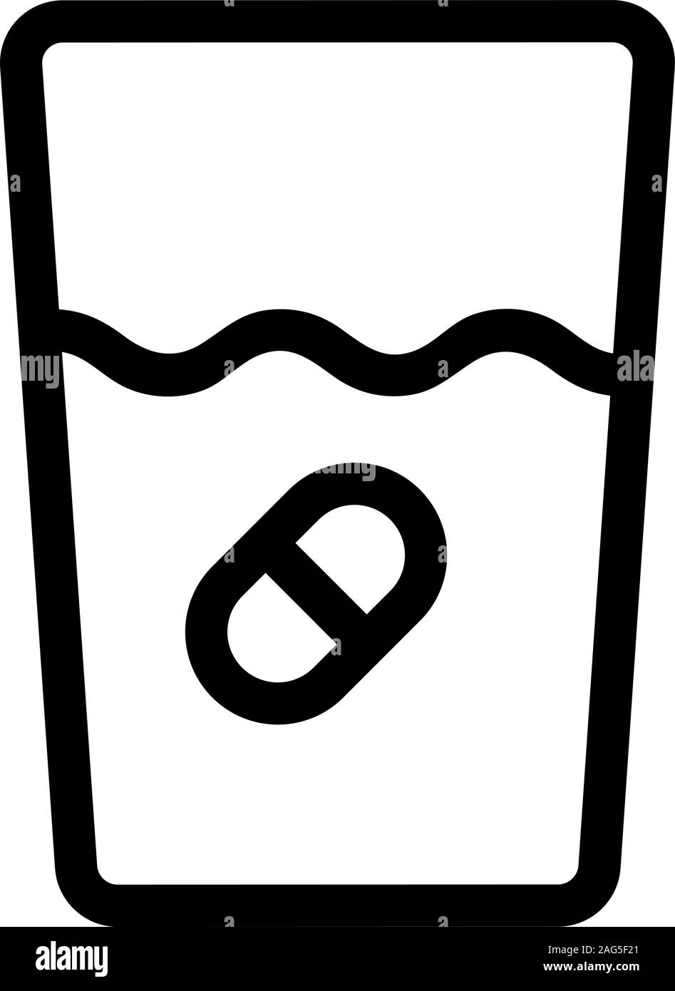 tablet and water icon vector. Isolated contour symbol illustration ...