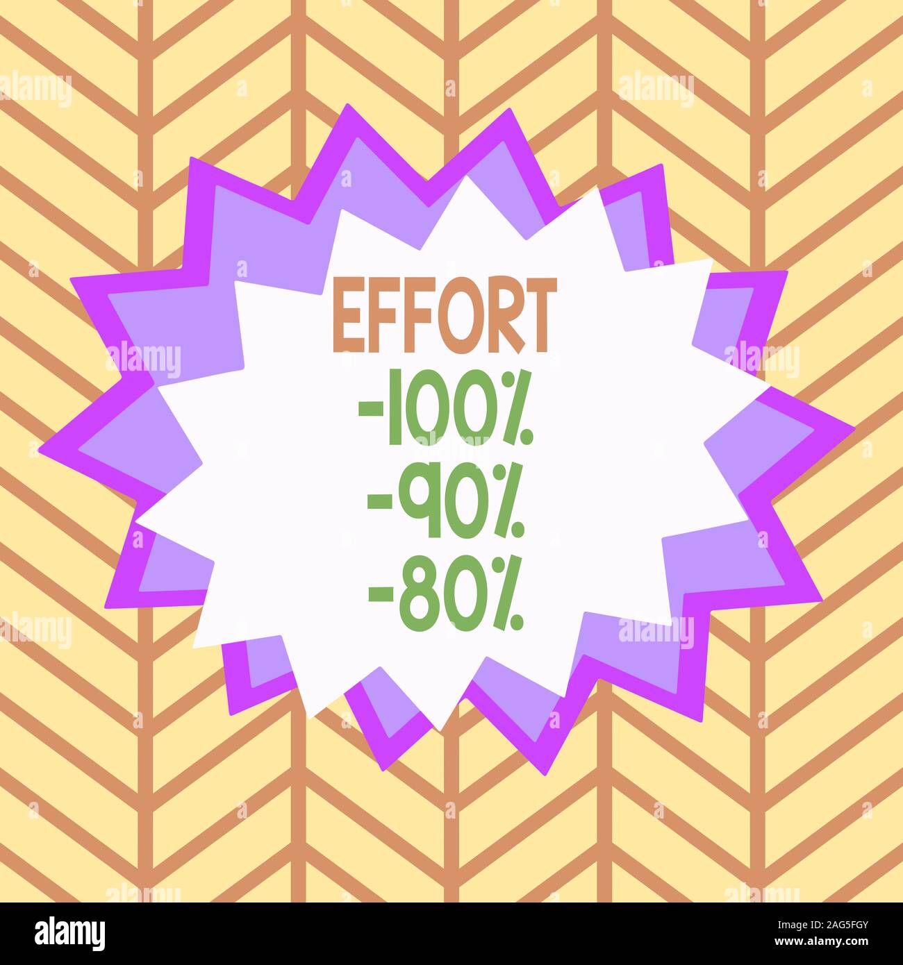 Handwriting text Effort 100 90 80. Conceptual photo Level of ...