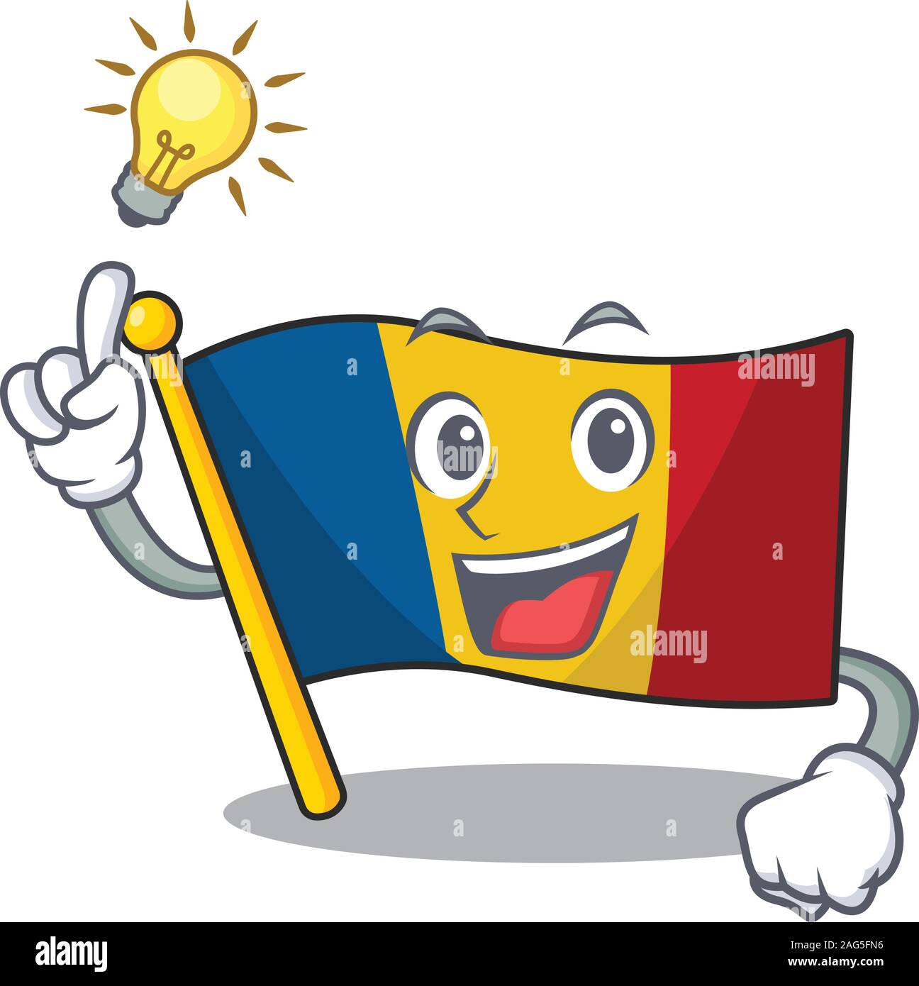 Have an idea flag chad Scroll cartoon character design Stock Vector ...