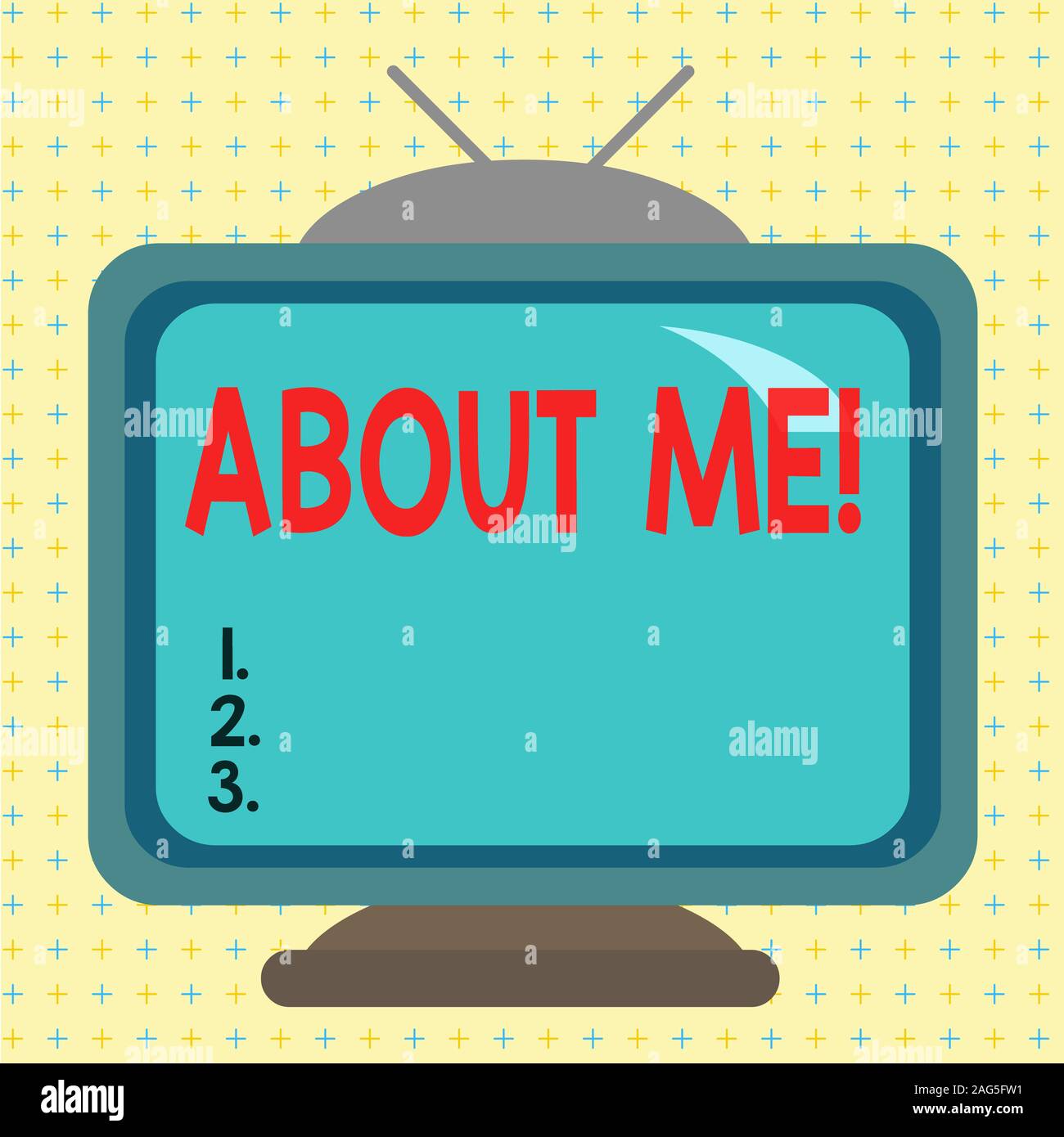 Text sign showing About Me. Business photo text telling someone list of ...