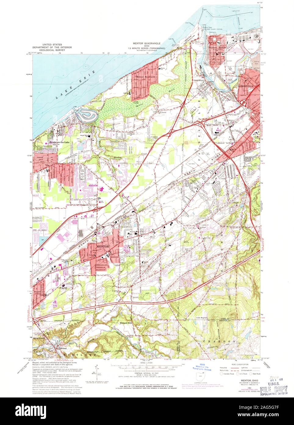 Mentor ohio map Cut Out Stock Images & Pictures - Alamy