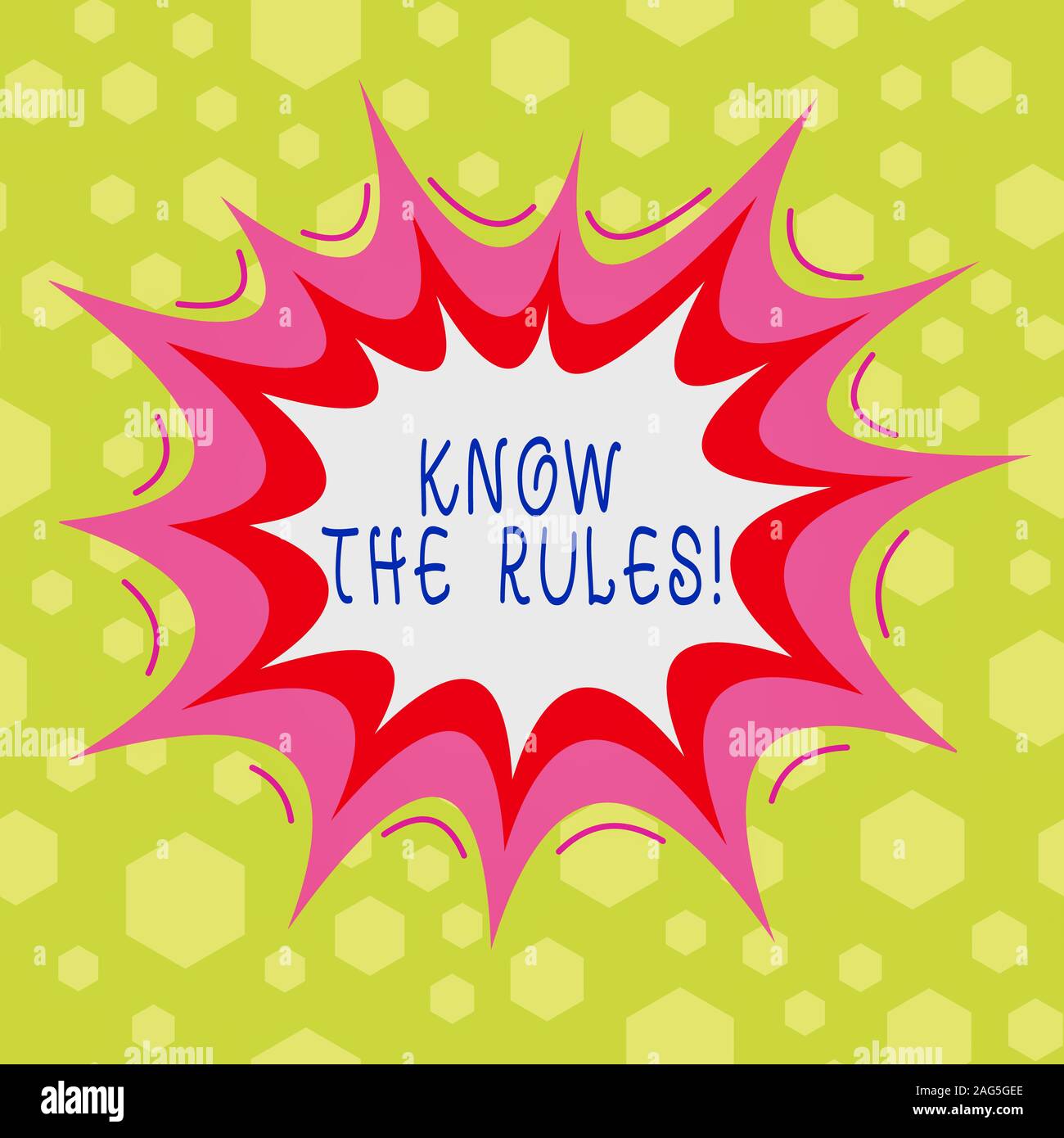 Conceptual hand writing showing Know The Rules. Concept meaning set ...