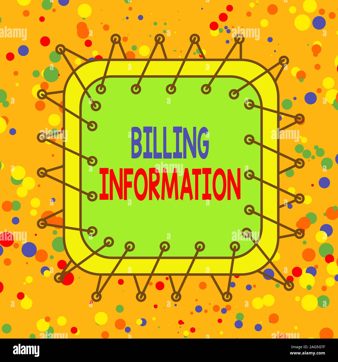 Handwriting text Billing Information. Conceptual photo address ...