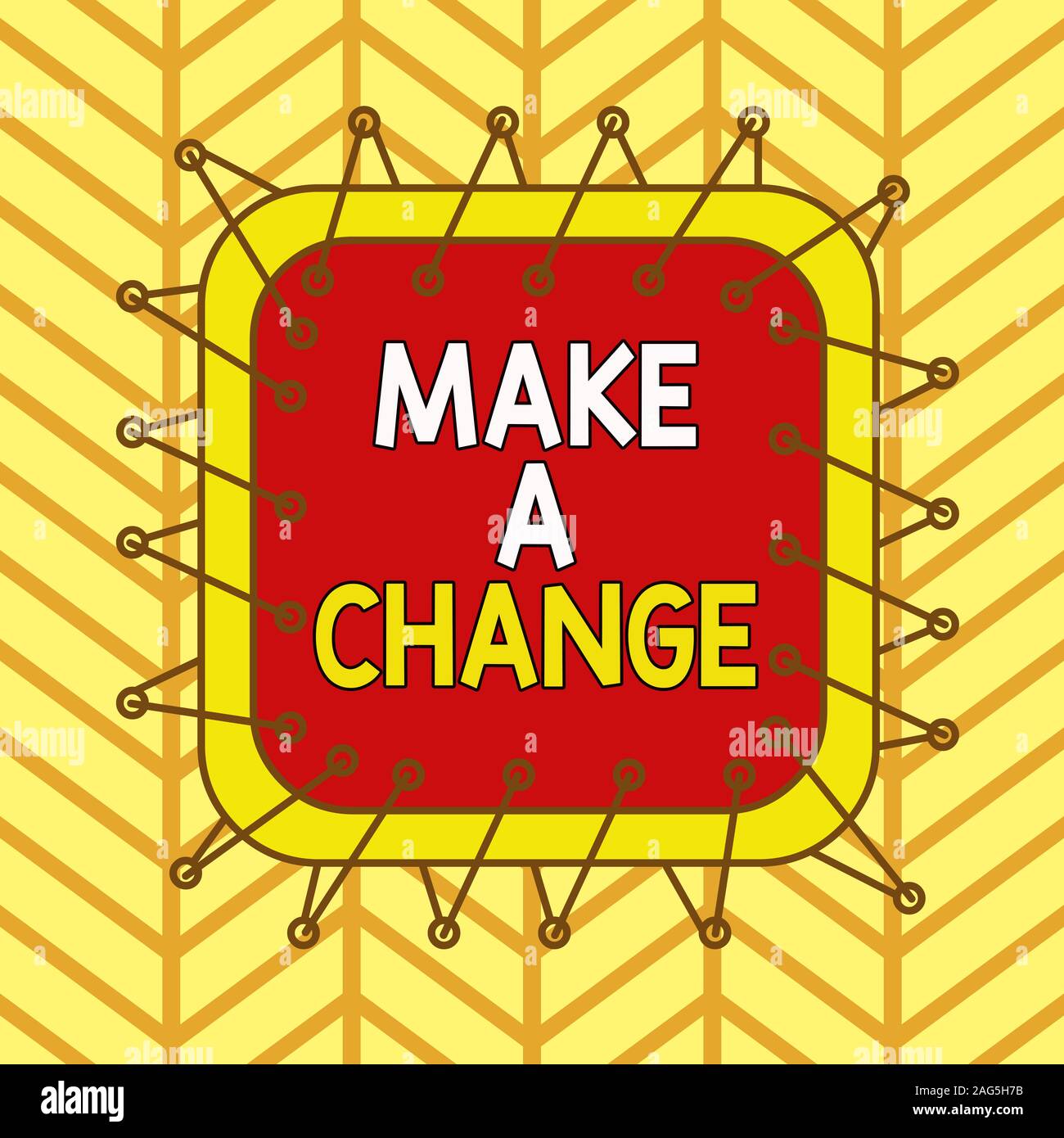 Writing note showing Make A Change. Business concept for Create a ...