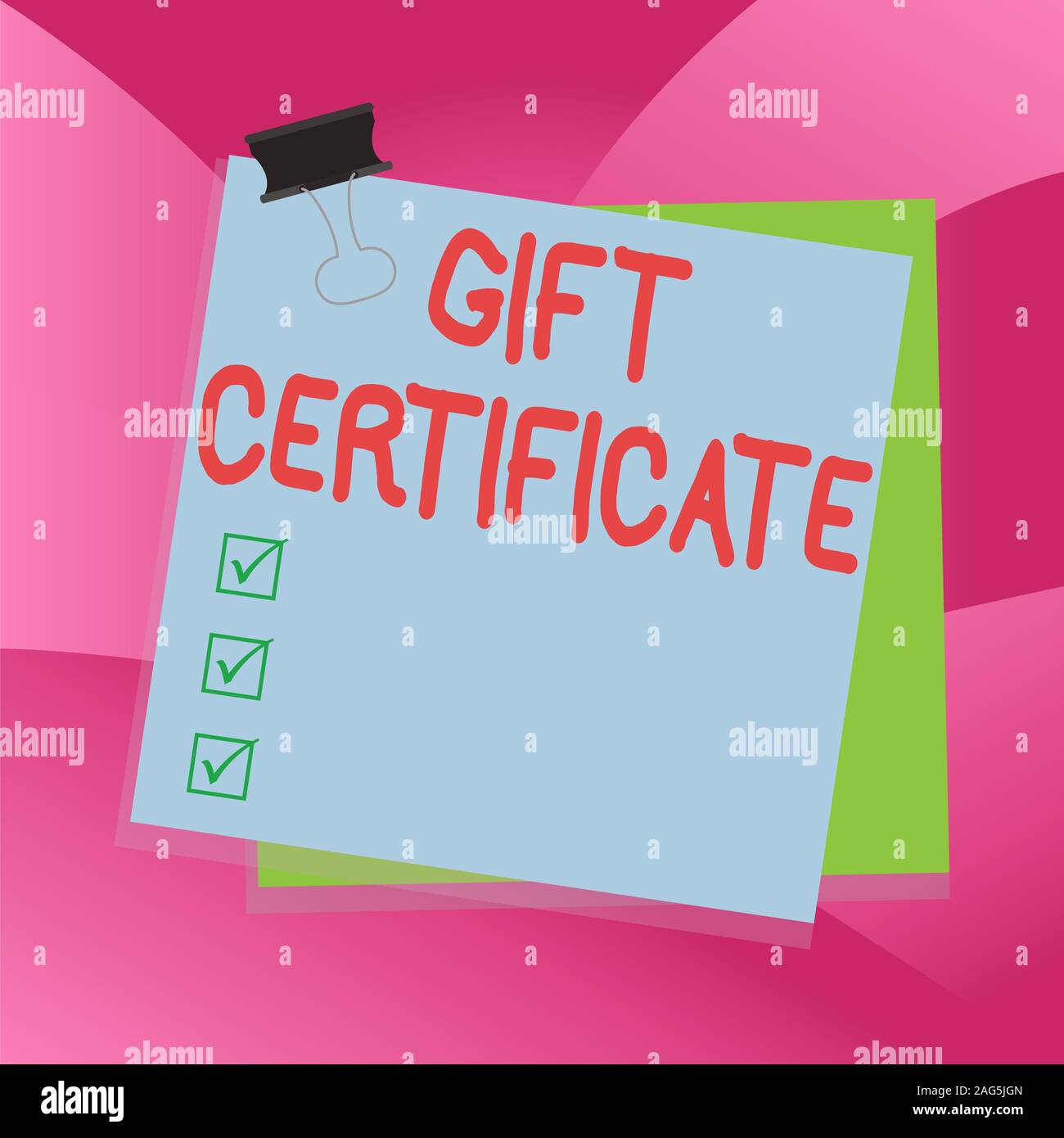 Handwriting text writing Gift Certificate. Conceptual photo certificate ...