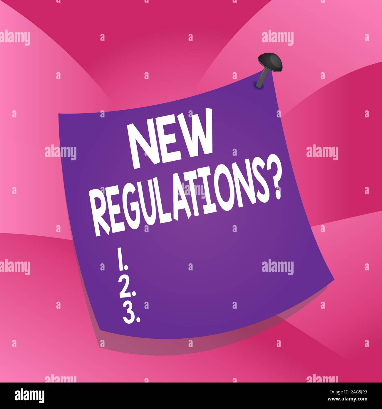 Handwriting text writing New Regulations Question. Conceptual photo ...