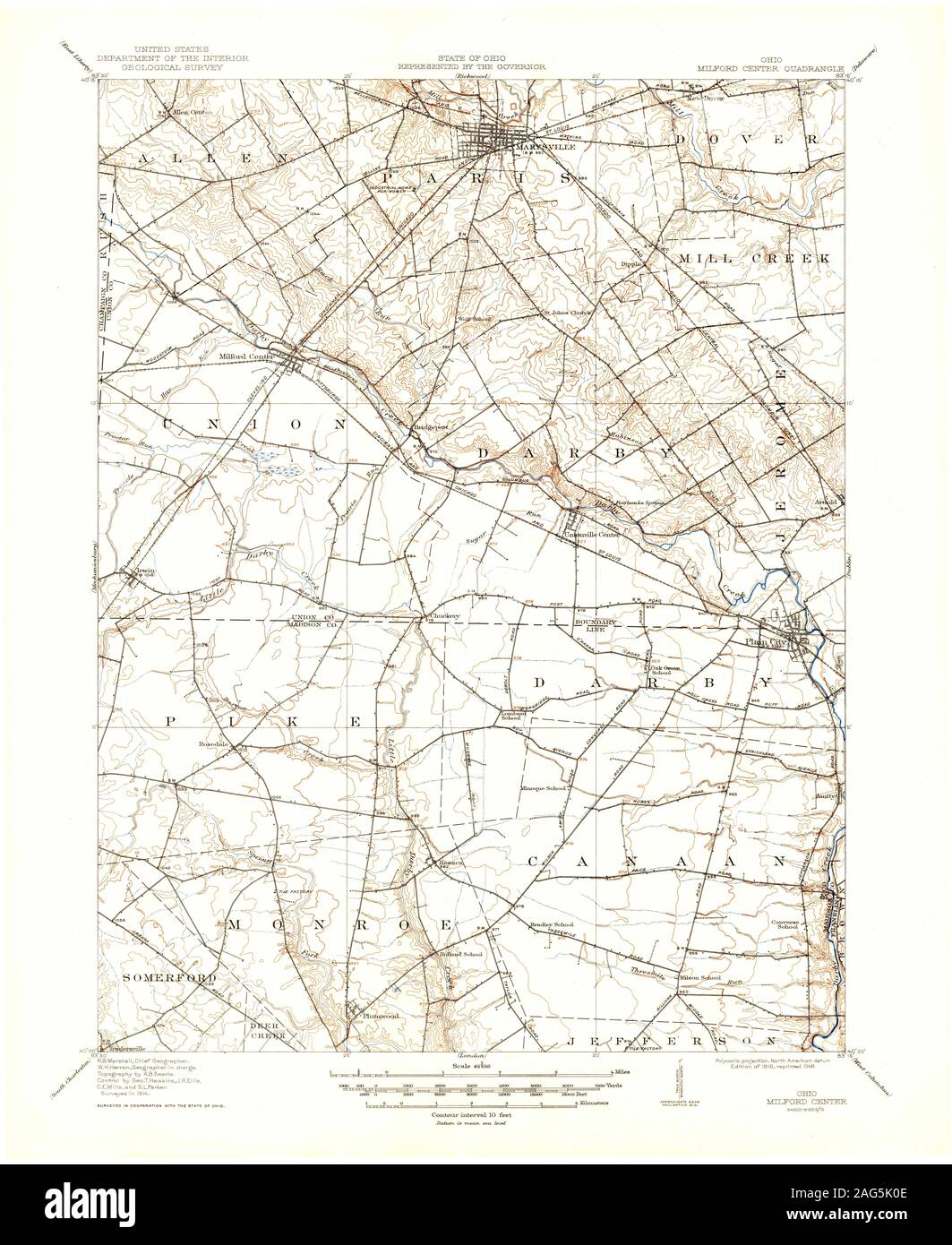 Milford ohio map hi-res stock photography and images - Alamy