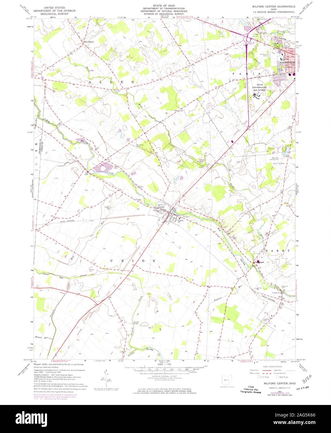 Milford ohio map hi-res stock photography and images - Alamy