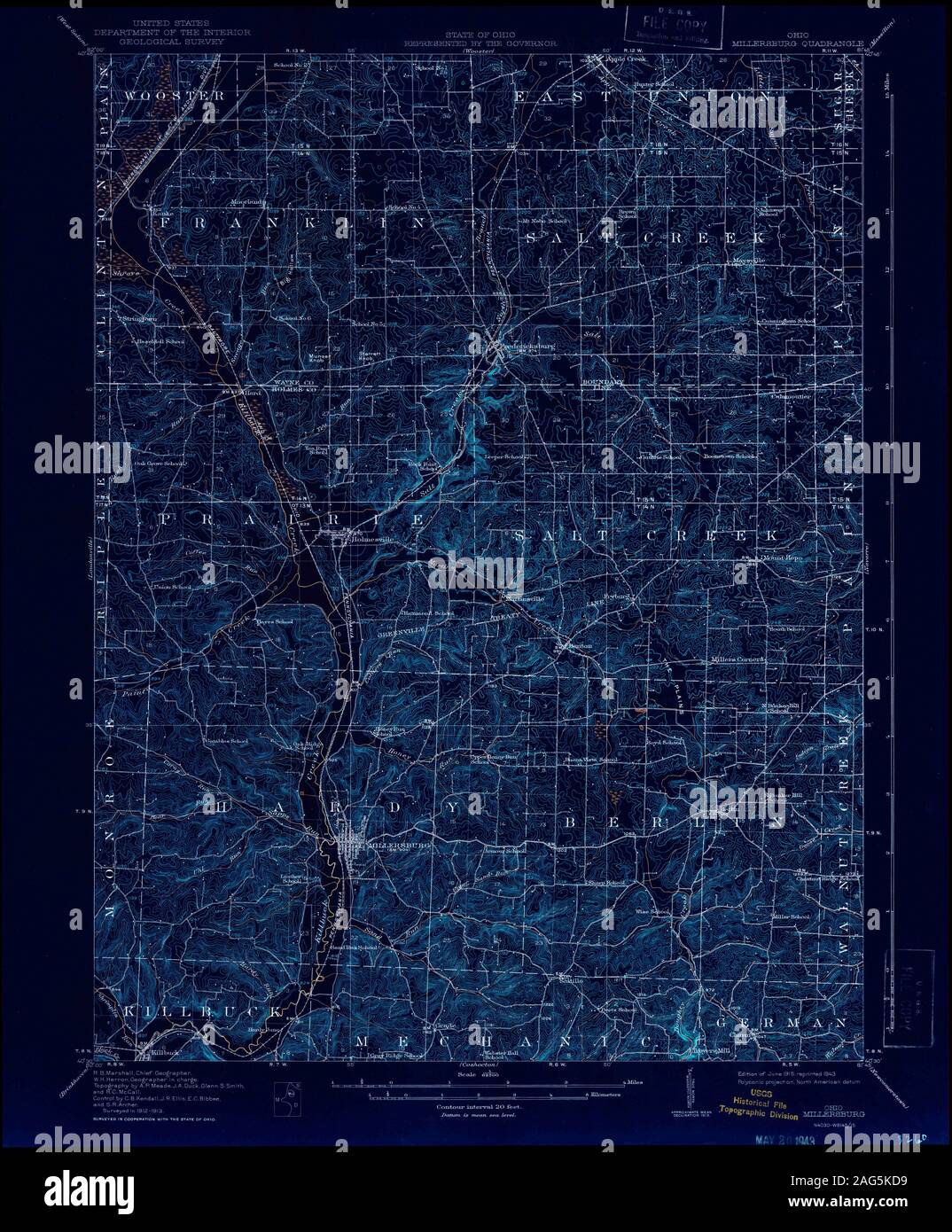 Map of millersburg ohio hi-res stock photography and images - Alamy