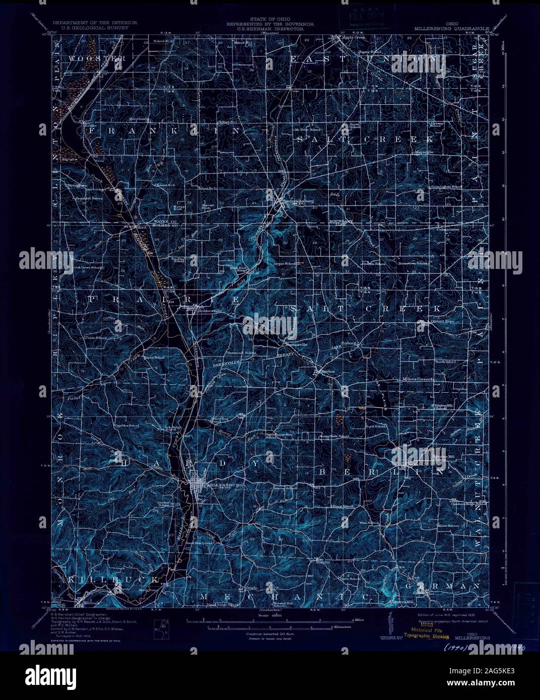 Map of millersburg ohio hi-res stock photography and images - Alamy