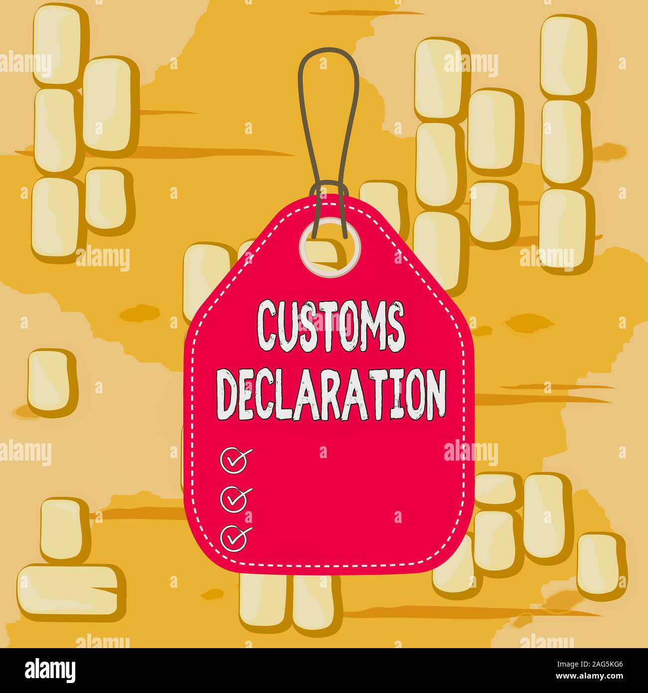 Word writing text Customs Declaration. Business photo showcasing ...