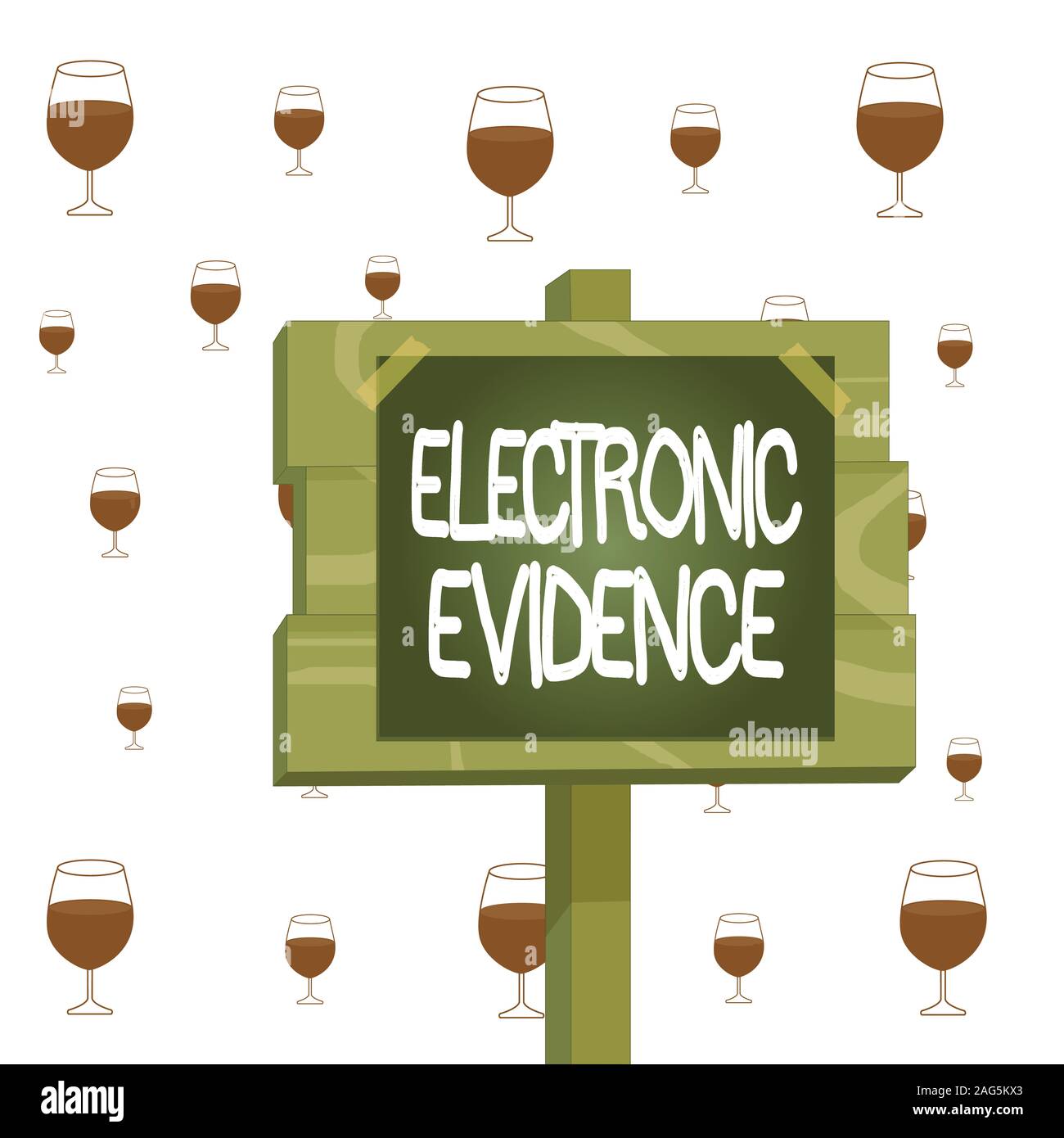 Text sign showing Electronic Evidence. Business photo showcasing ...