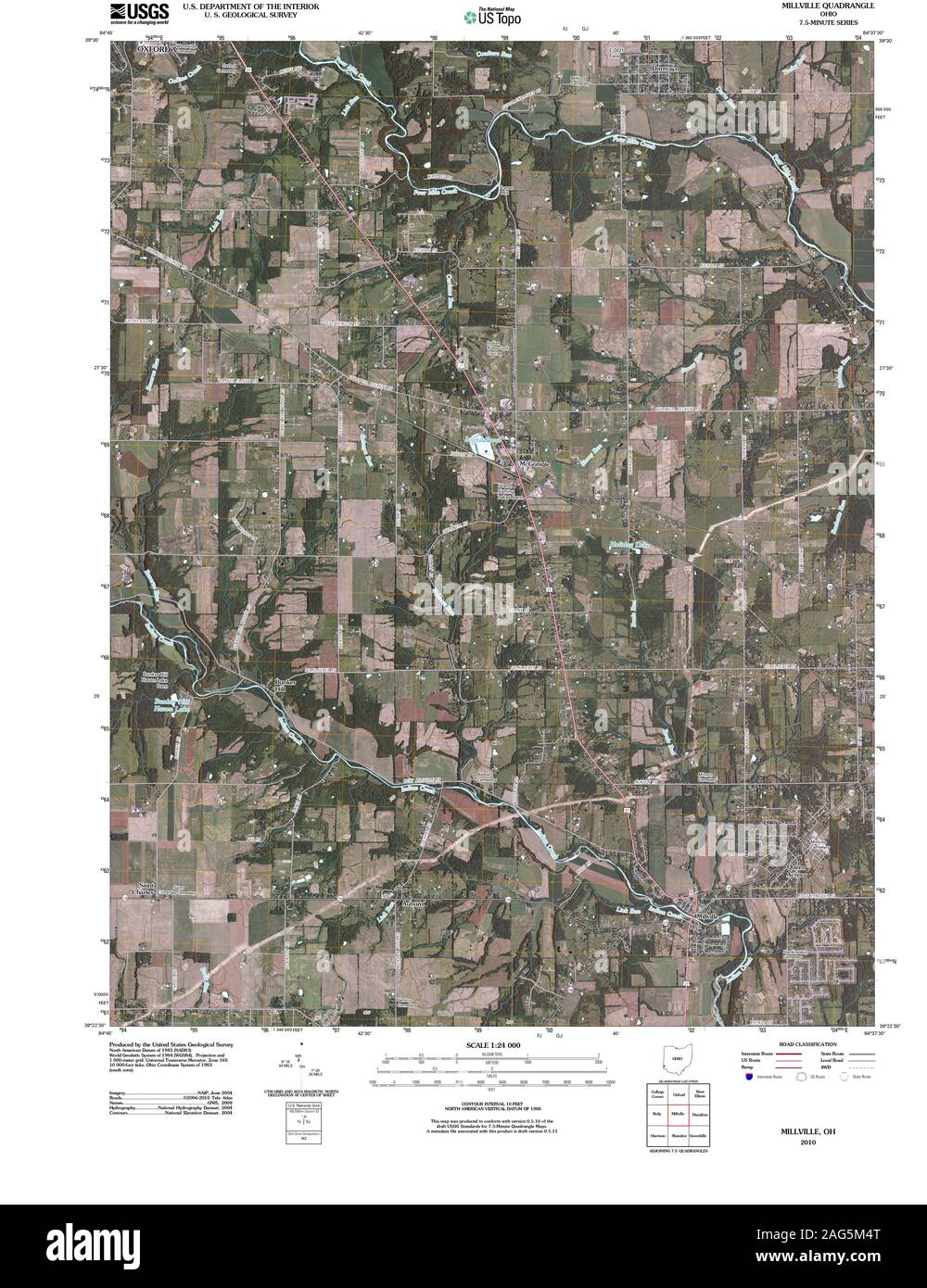 Map of millville hi-res stock photography and images - Alamy