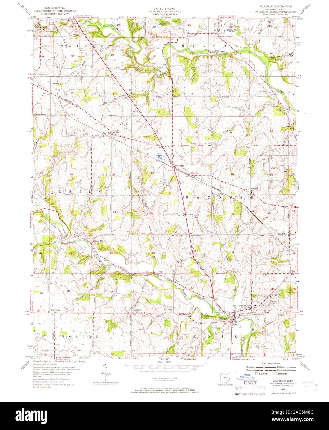 Map of millville hi-res stock photography and images - Alamy